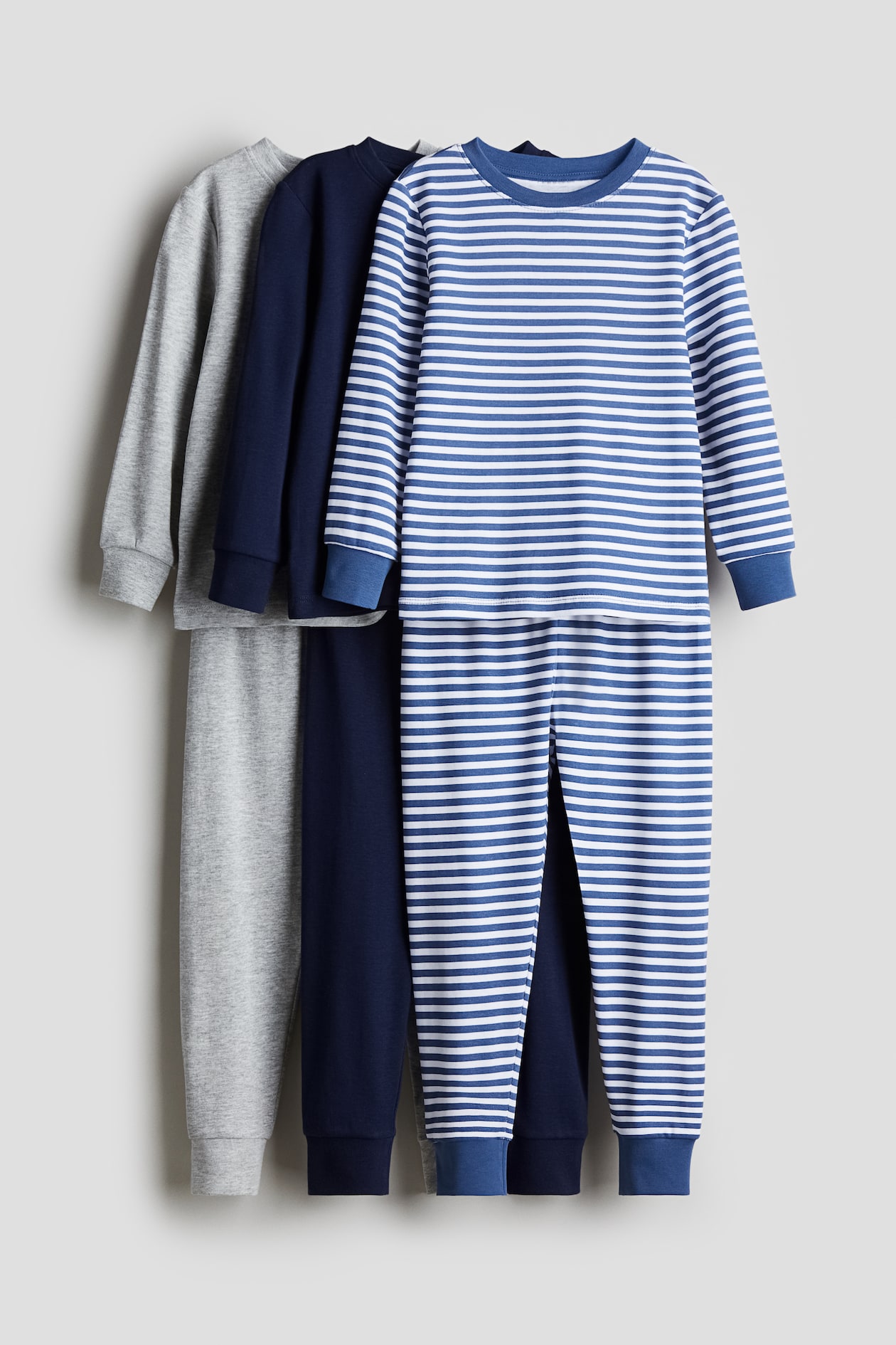 コットンパジャマ 3組セット - ブルー／ボーダー - Kids | H&M JP