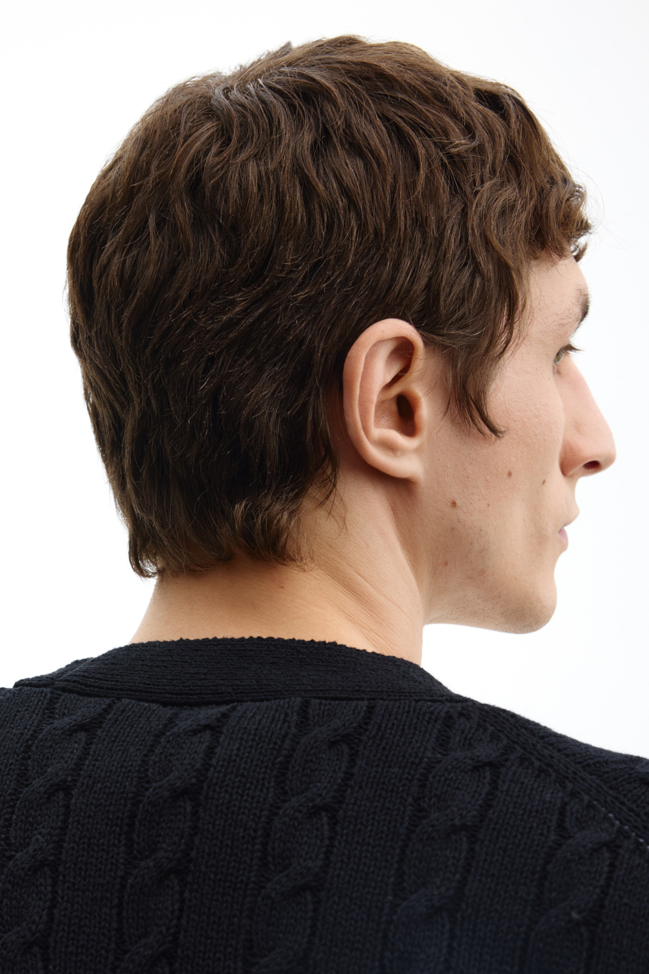 Kabelgebreid vest Relaxed Fit - Zwart - HEREN | H&M BE