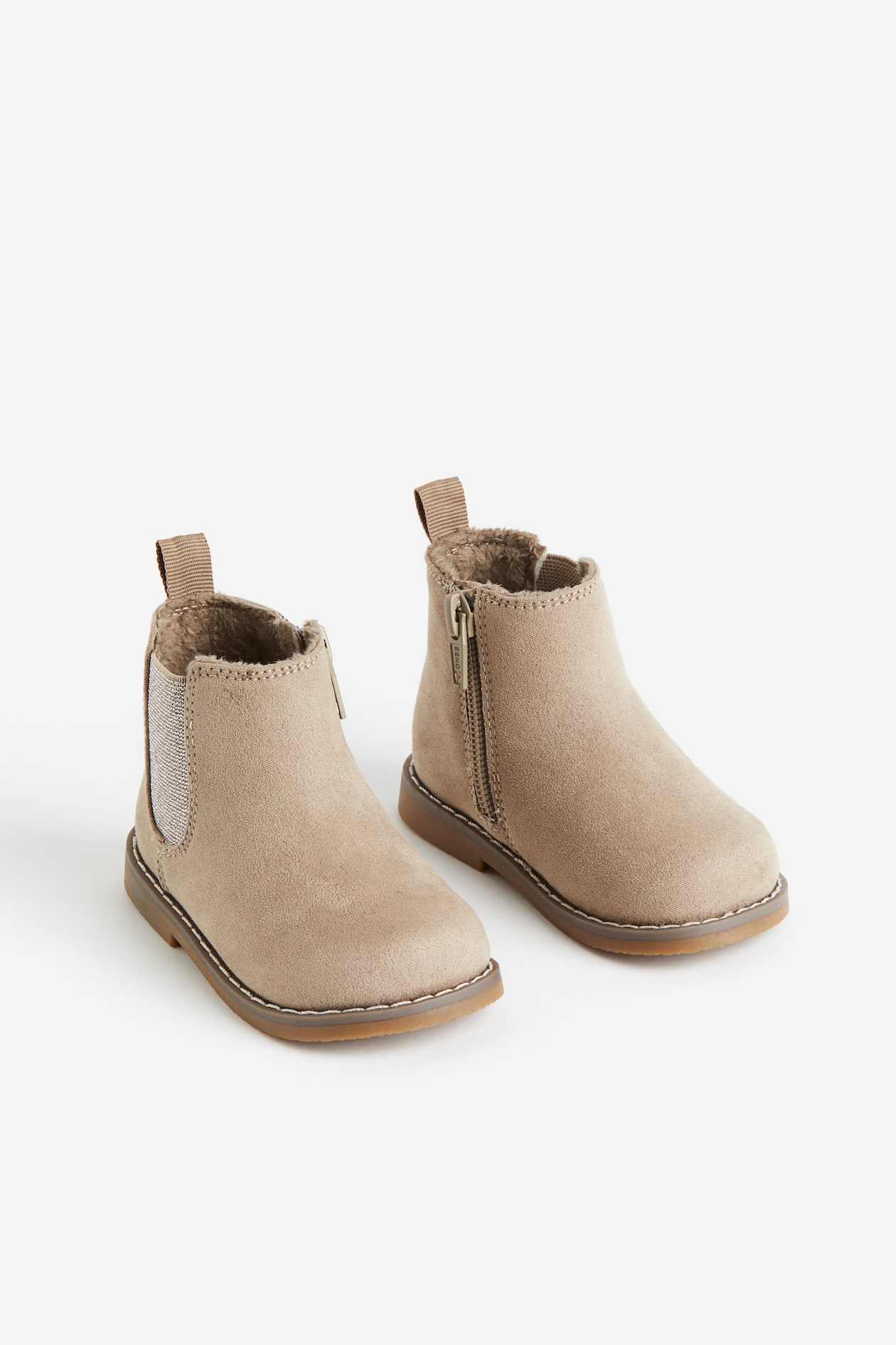 Light beige Warm-lined Chelsea Boots for kids | H&M CA