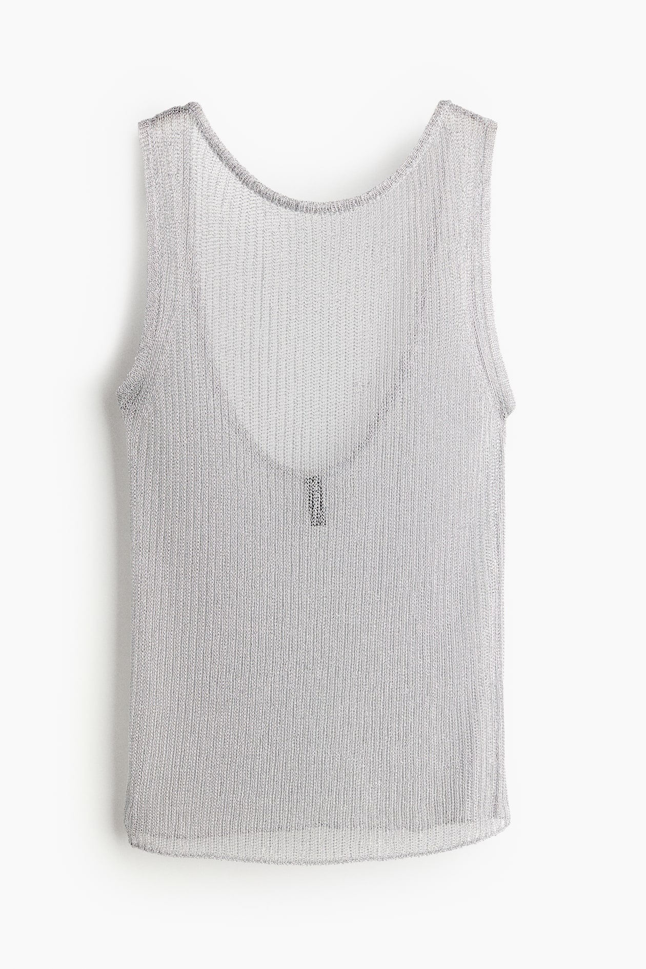 Shimmery Low-back Tank Top - Silver-colored - Ladies | H&M US