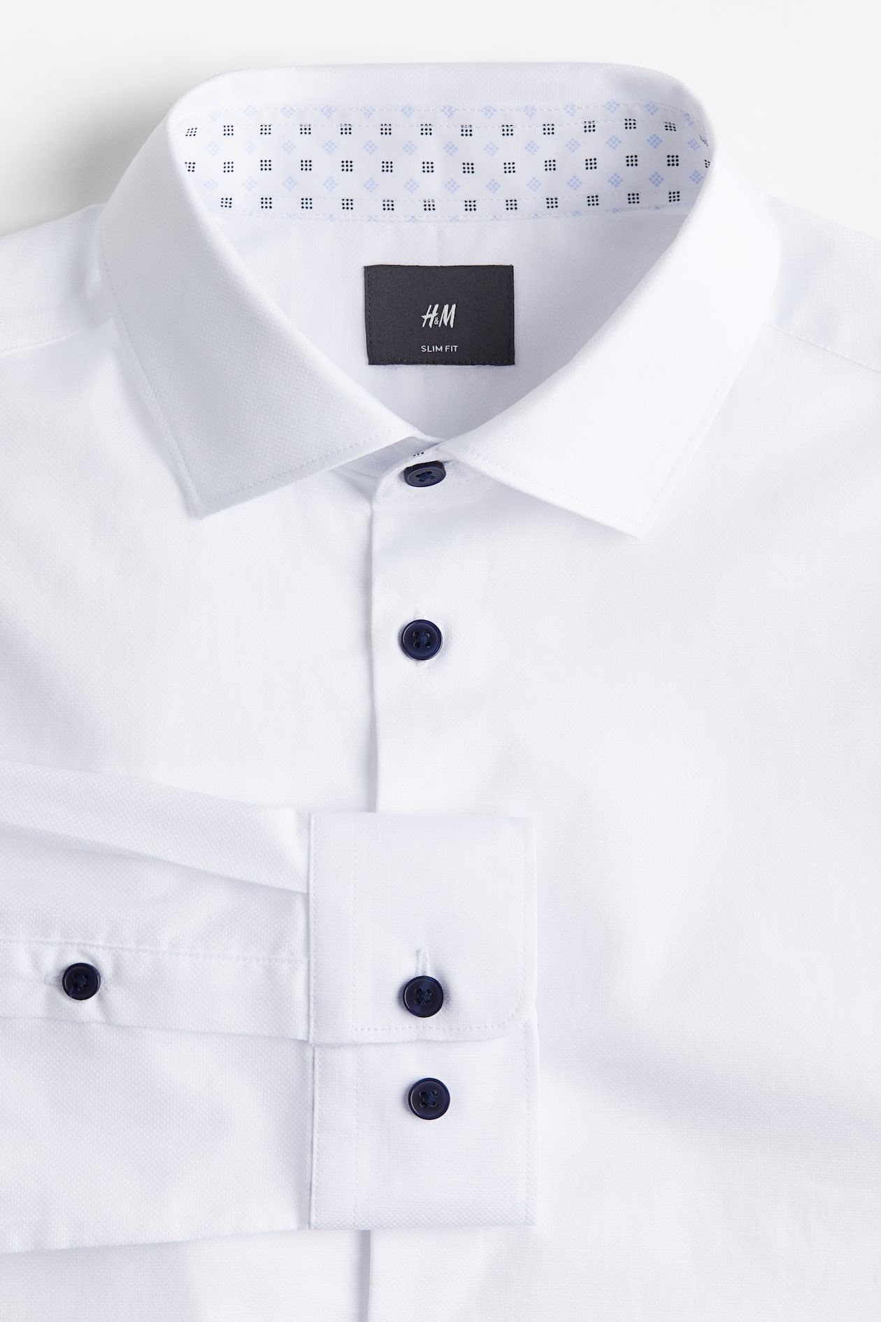 Men’s White Slim Fit Premium Cotton Shirt | H&M US