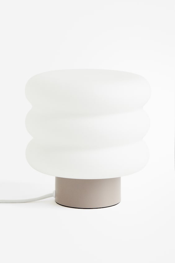 Glass table lamp - White - Home All | H&M GB