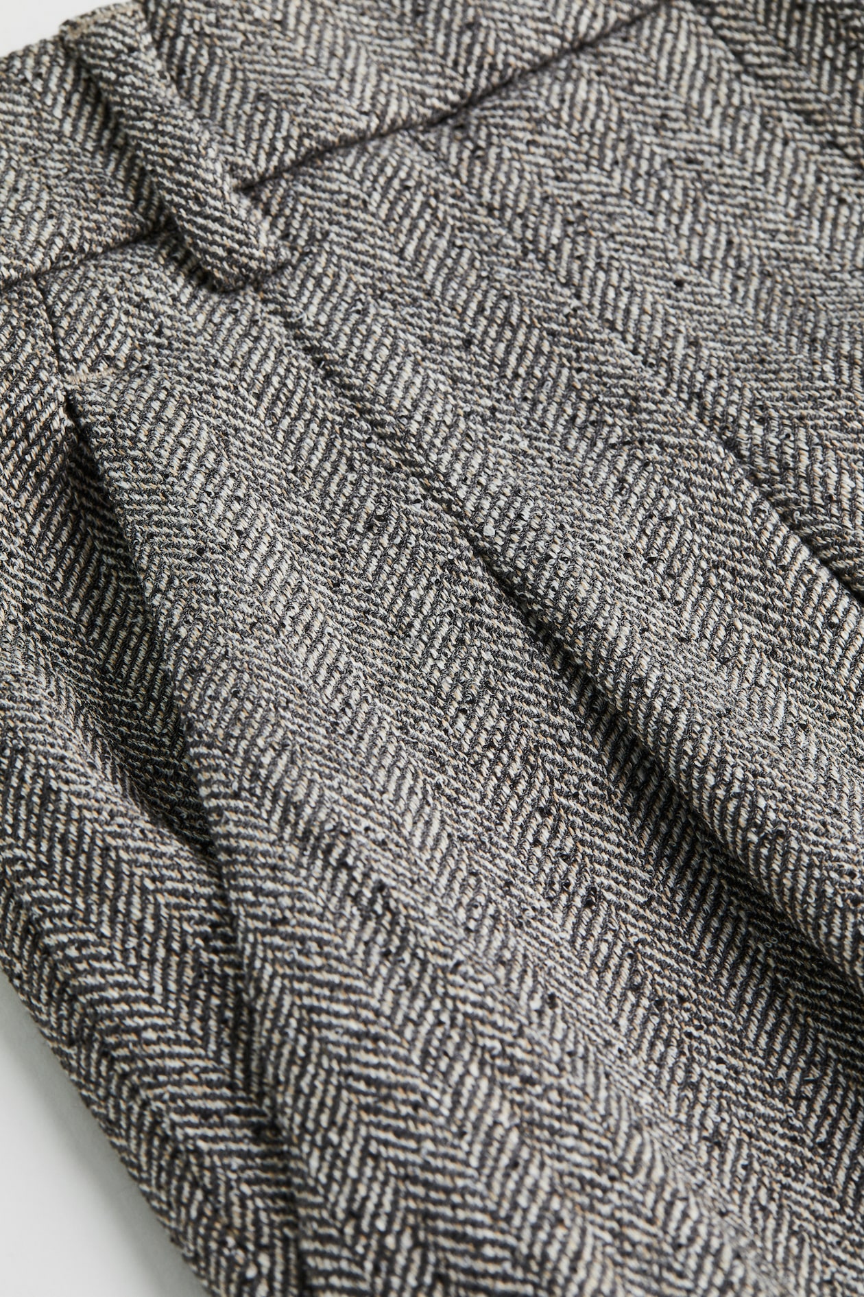 Wide-leg Pants - Gray/herringbone-patterned - Ladies | H&M US