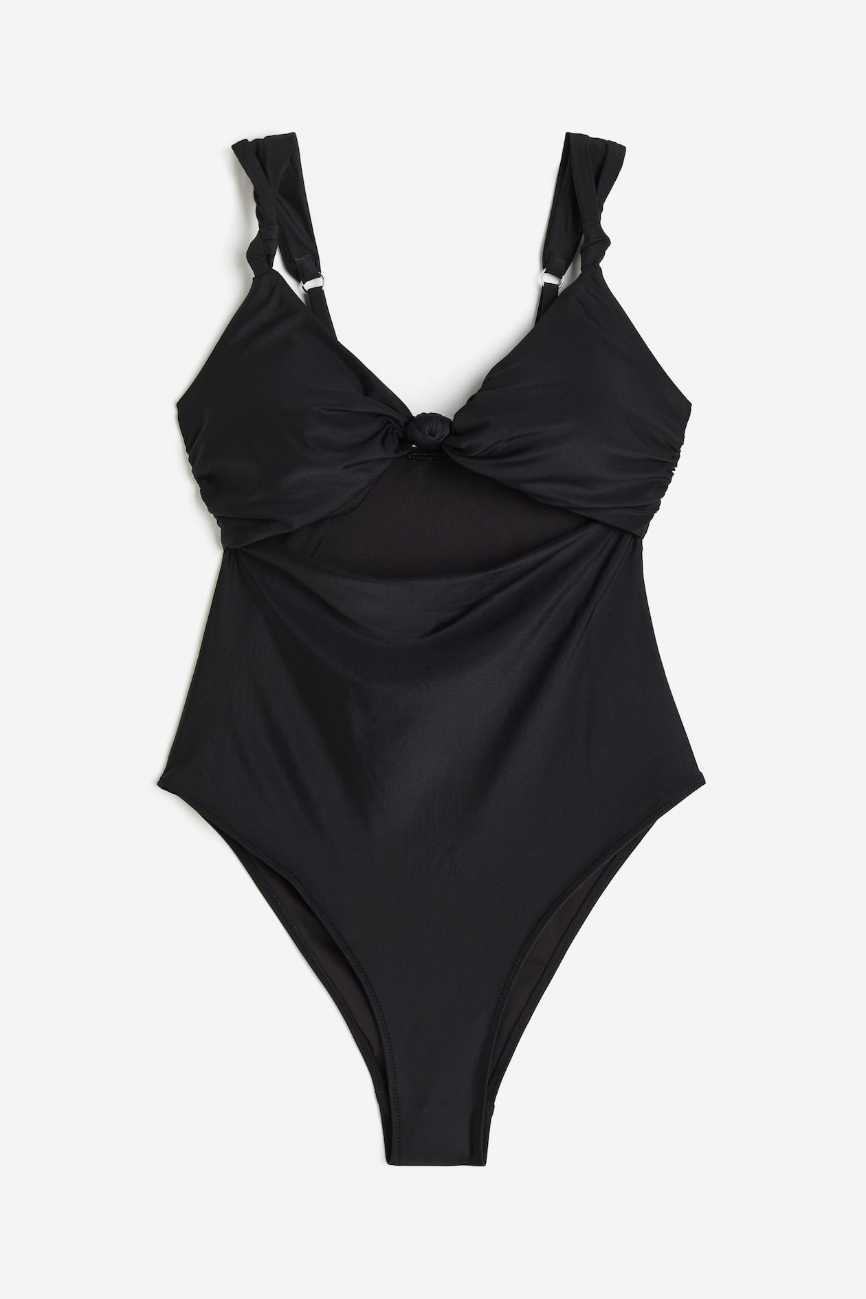 Women's Black High Leg Padded-cup Swimsuit | H&M PH