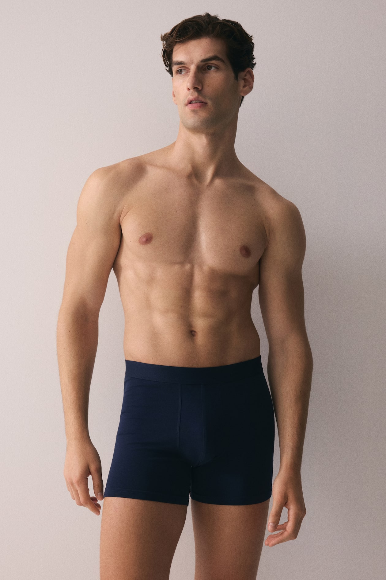 5-pack mid trunks with Lycra® - Navy blue - Men | H&M GB