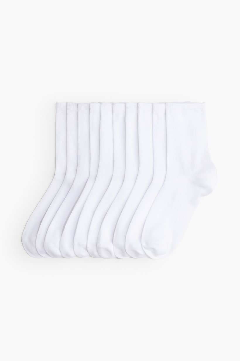 10-pack Socks - White - Ladies | H&M US