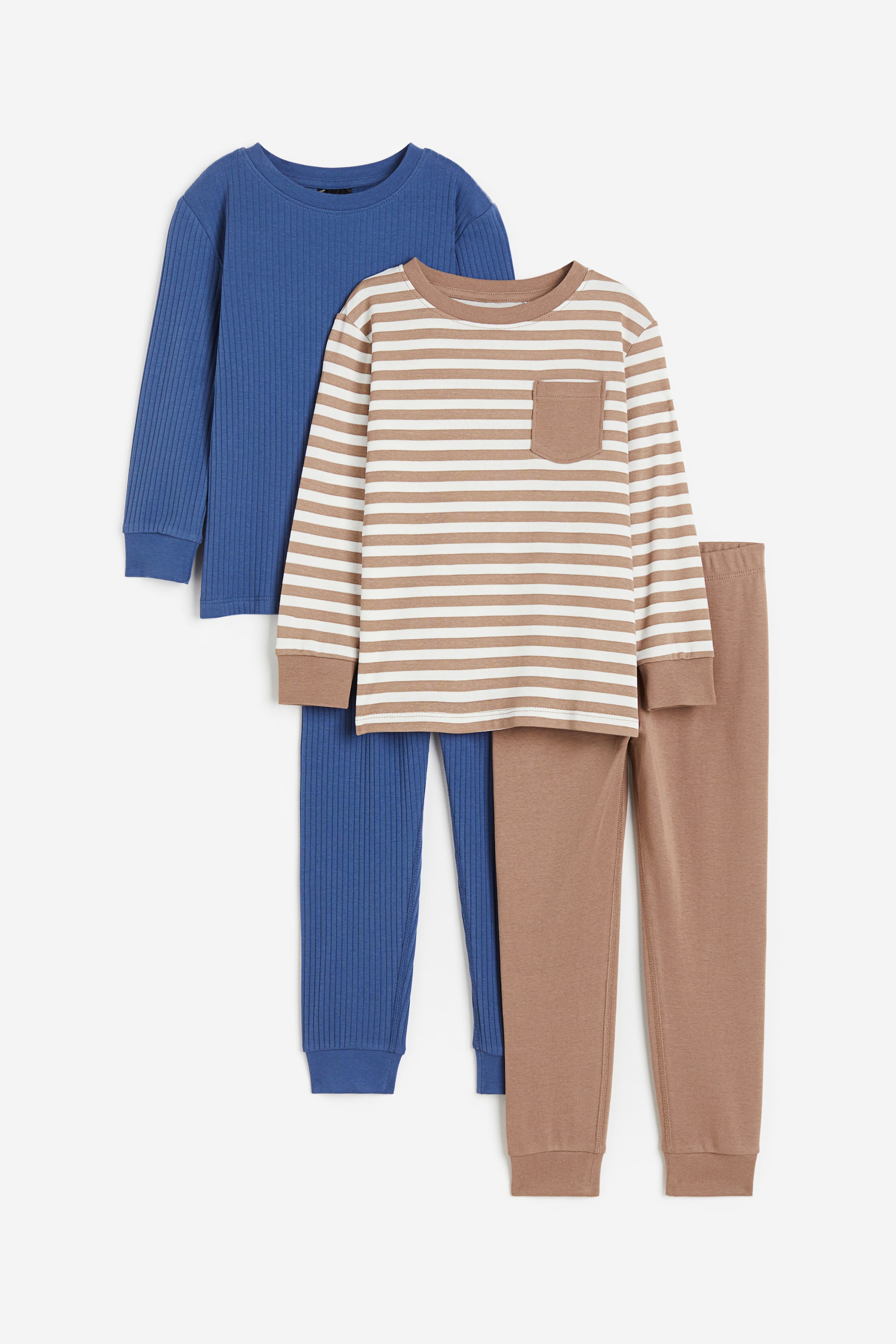 2-pack pyjamas - Beige/Striped - Kids | H&M IE