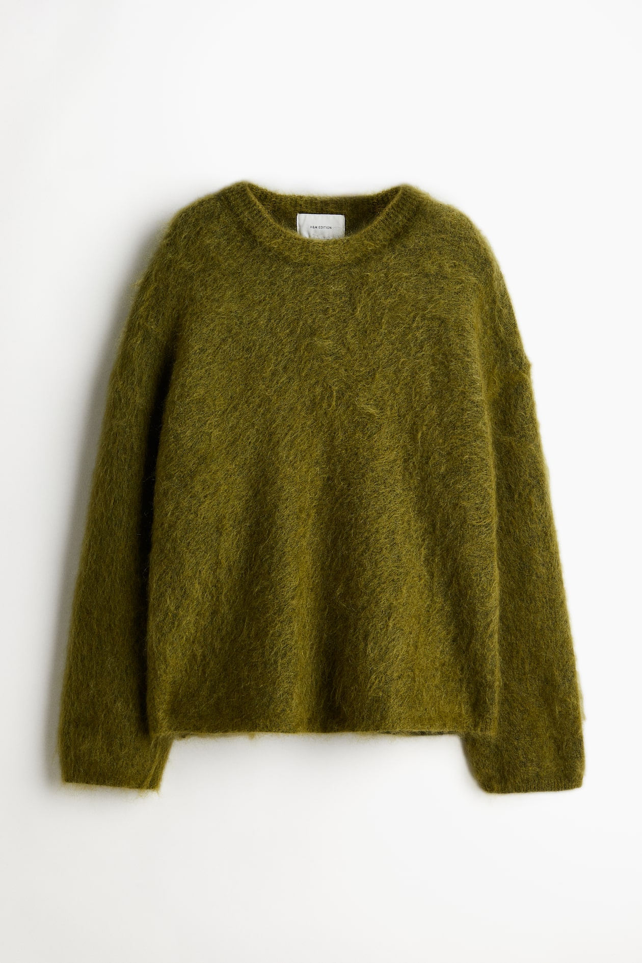 Women's Olive green Oversized Mohair-Blend Sweater | H&M US