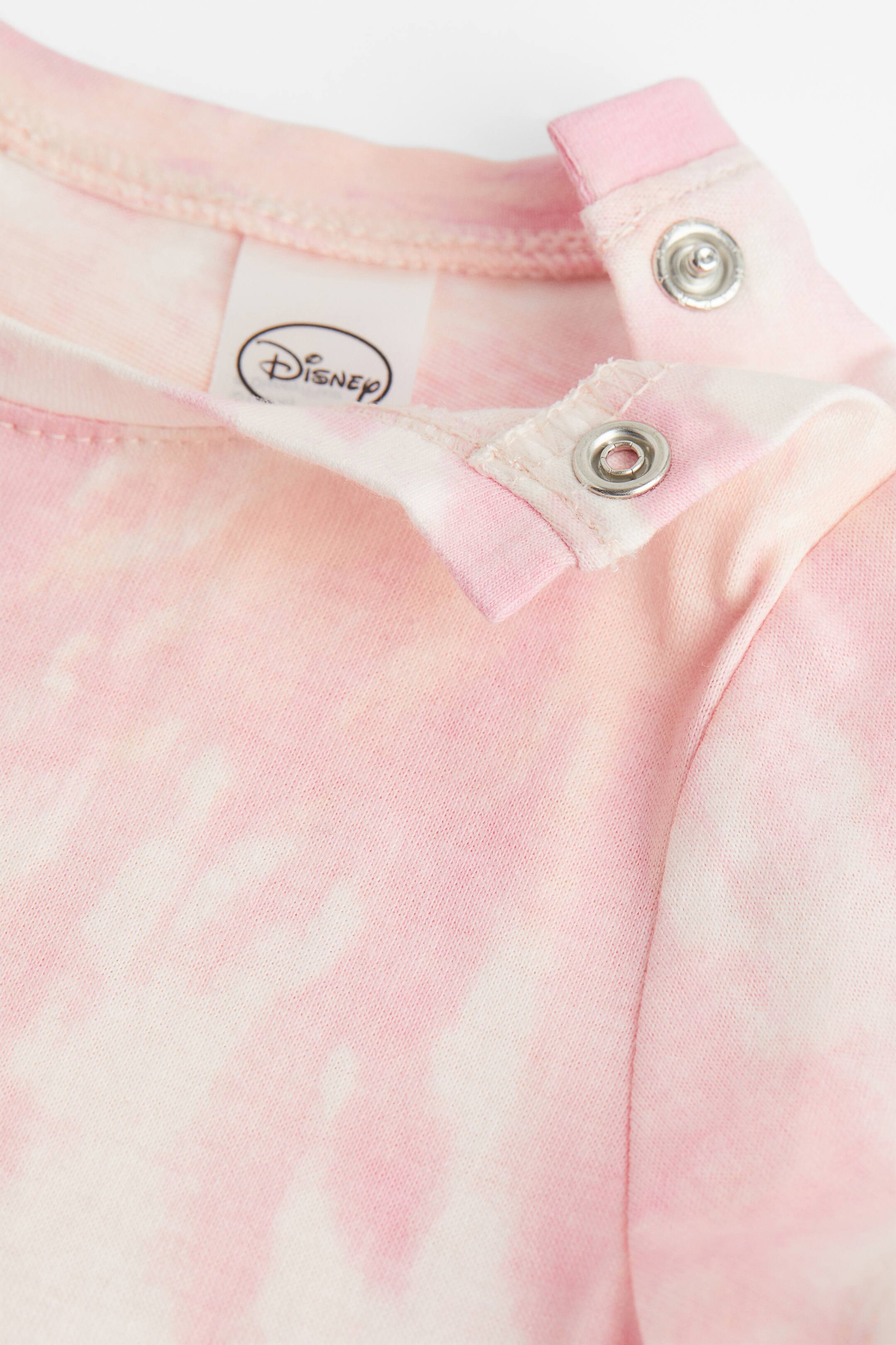 2-piece Printed Set - Round Neck - Short sleeve - Light pink/Minnie ...