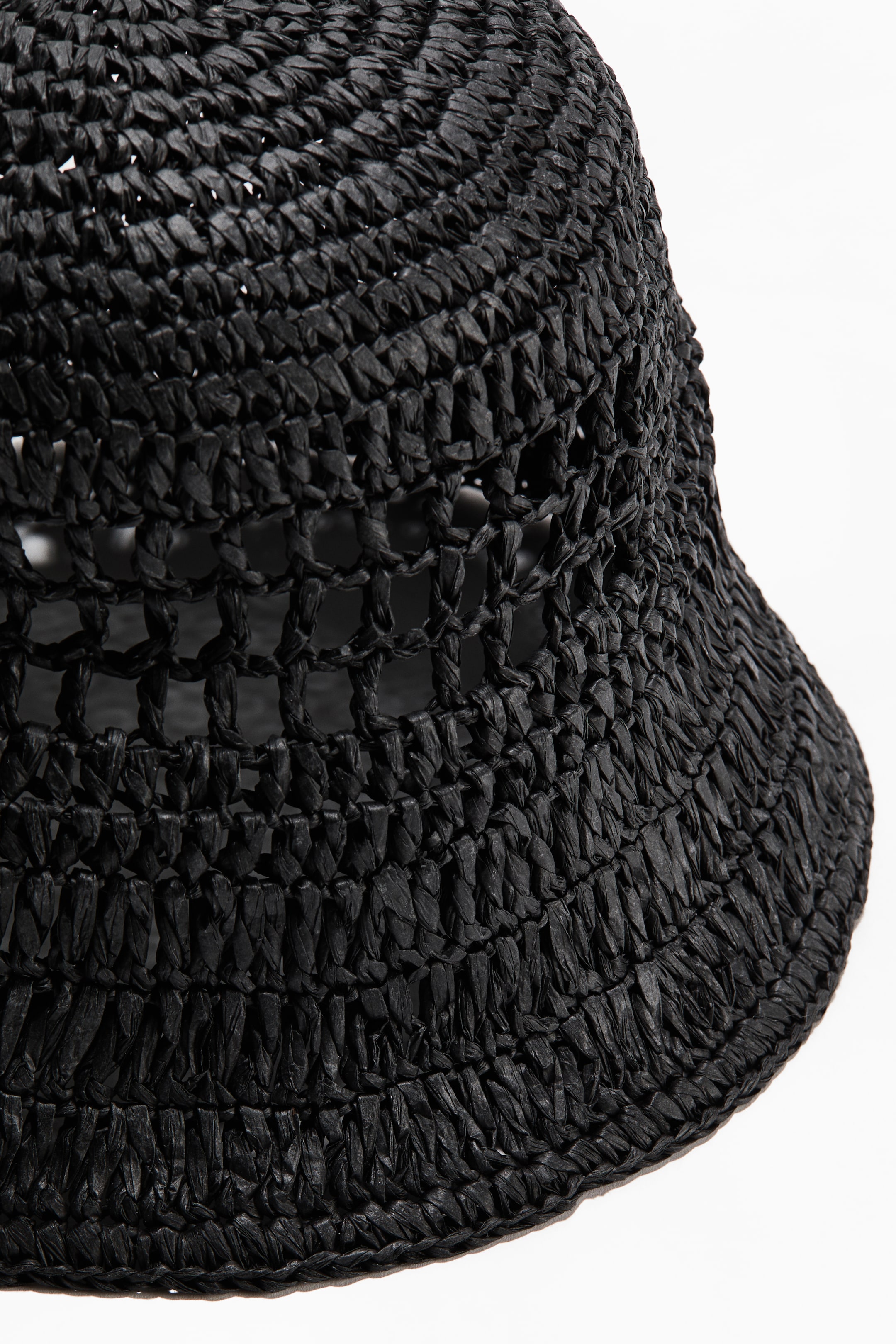 Bøttehatt i strå - Sort - Men | H&M NO