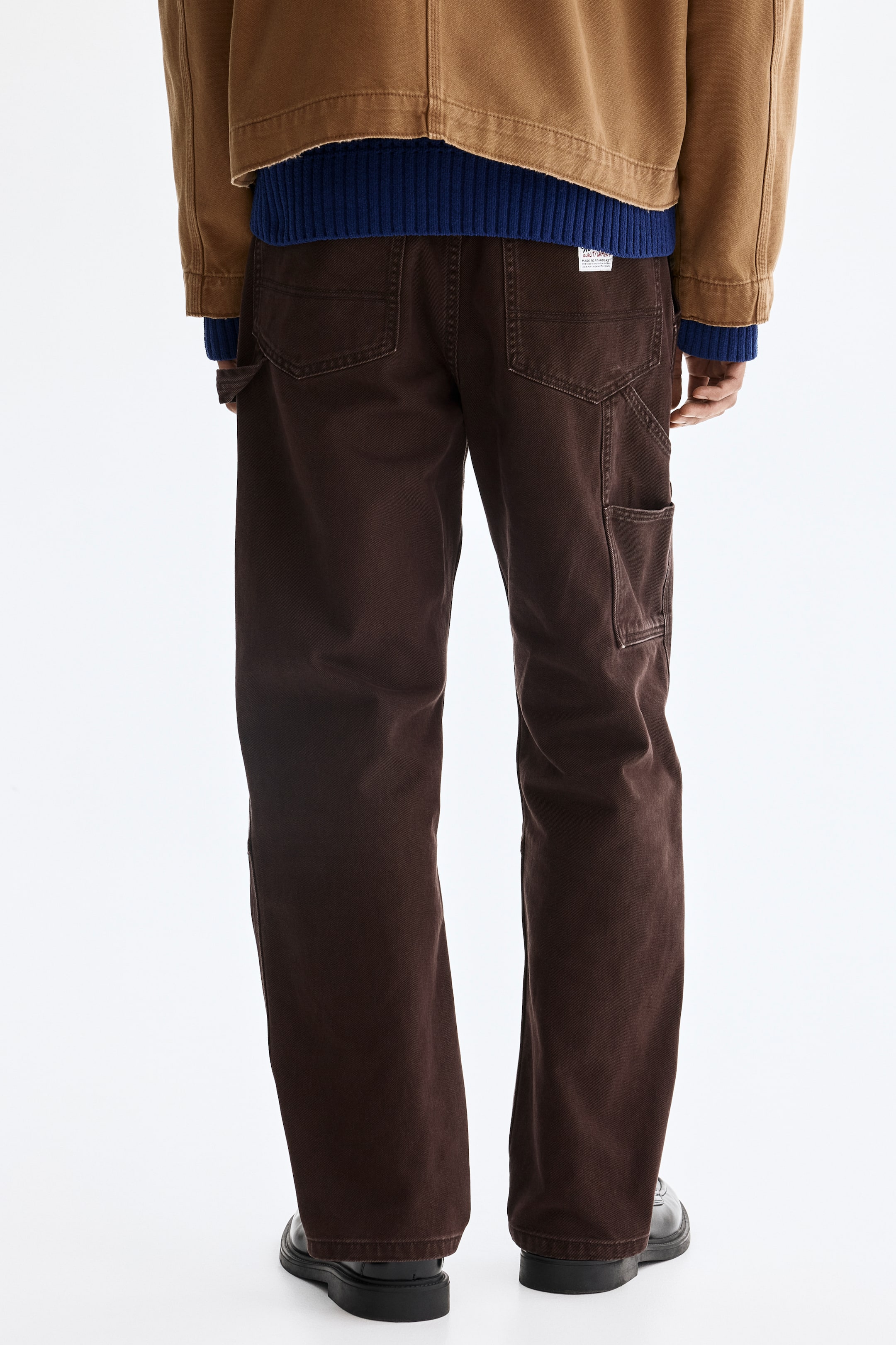 Men’s Dark brown Regular-Fit Carpenter Pants | H&M CA