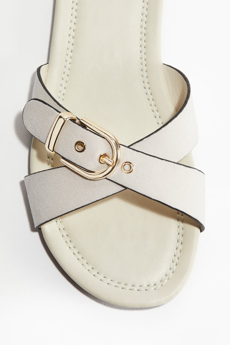 Women's Cream Crossover-Strap Sandals | H&M US