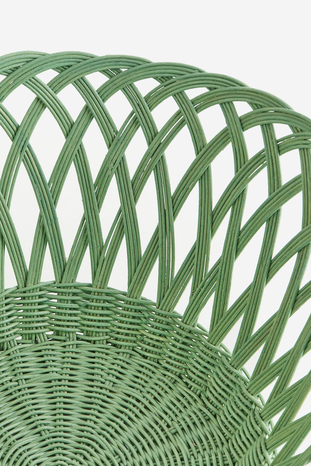 Large Rattan Storage Basket - Green - Home All | H&M US