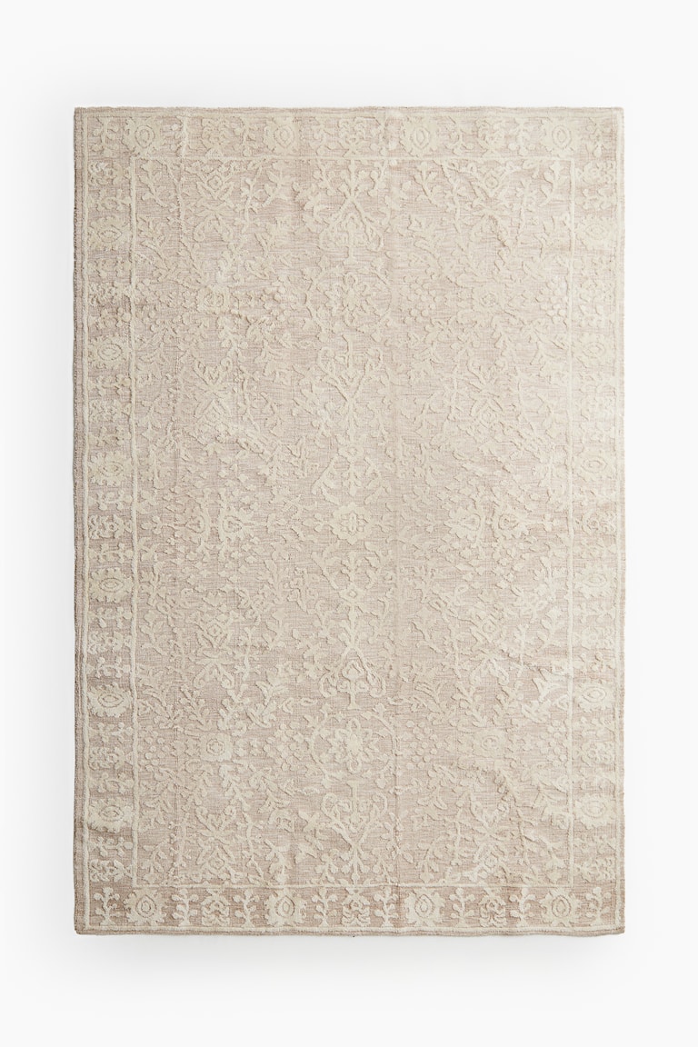 Beige/patterned Large Patterned Rug at H&M Home | H&M US