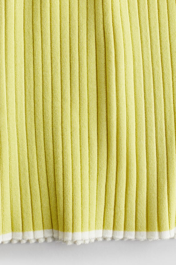 Light yellow Rib-knit Top for kids | H&M CA