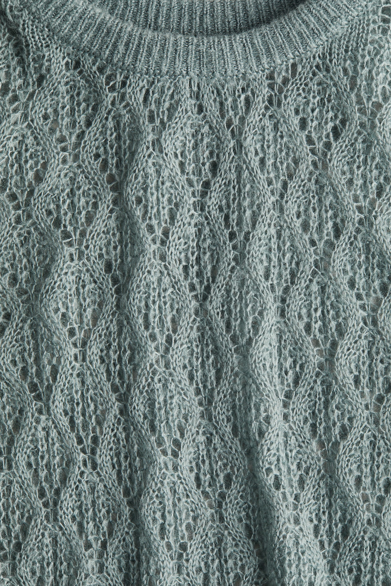 Dark turquoise Pointelle-Knit Sweater for kids | H&M CA