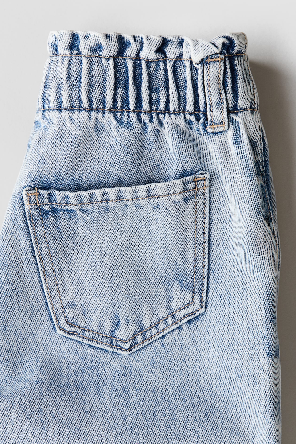 Light denim blue/Minnie Mouse Motif-Detail Wide Leg Jeans for kids | H&M US