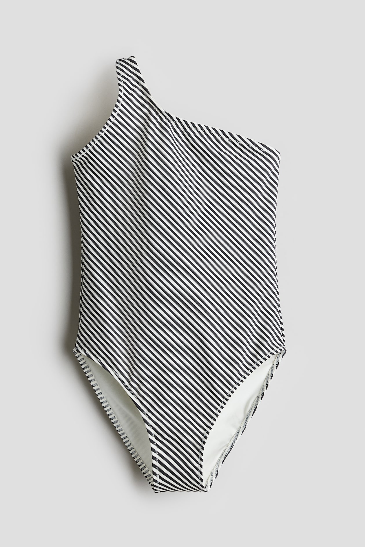 Maillot de bain asymétrique - Noir/rayé - Kids | H&M CA