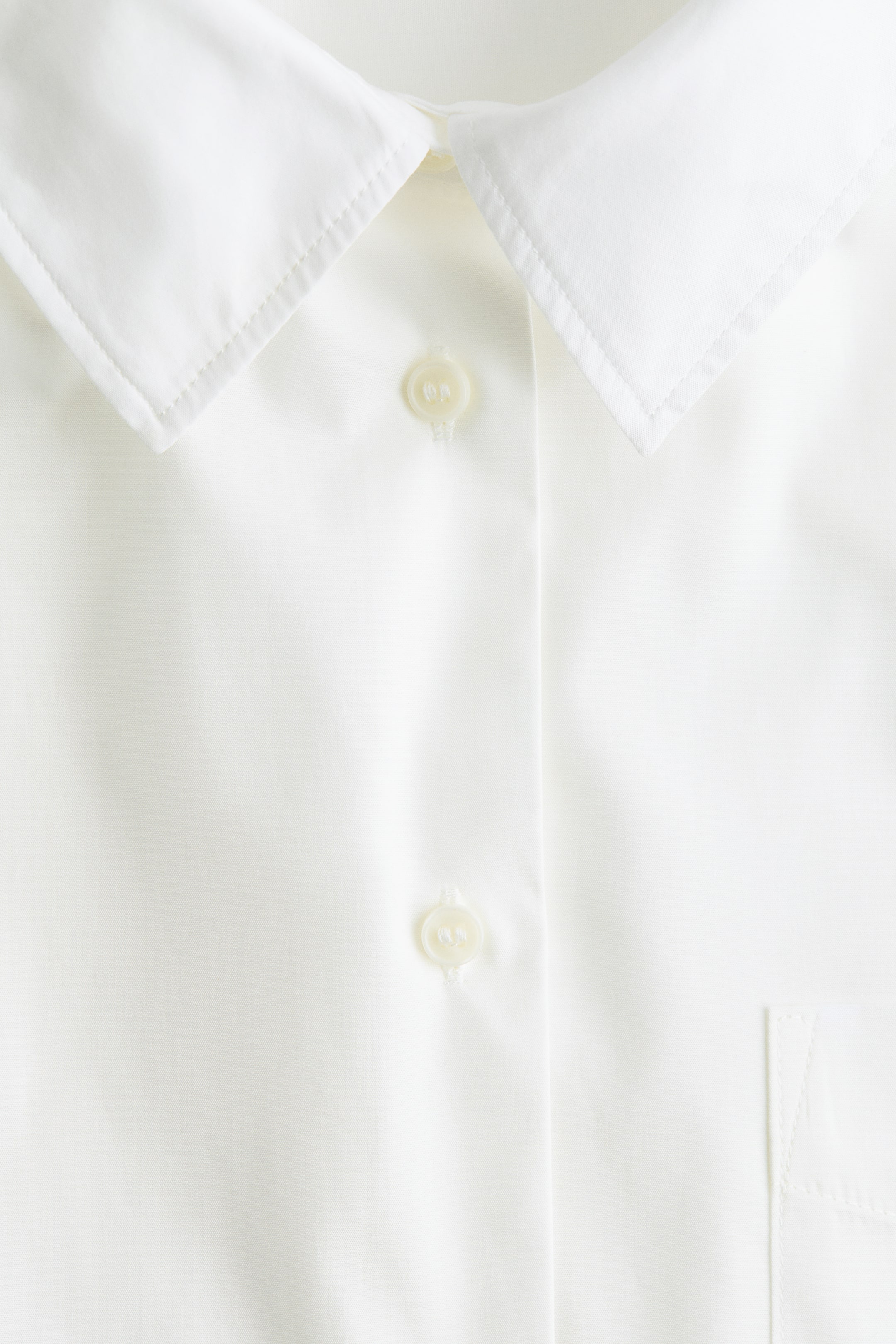 Women's White Oversized poplin shirt | H&M IN