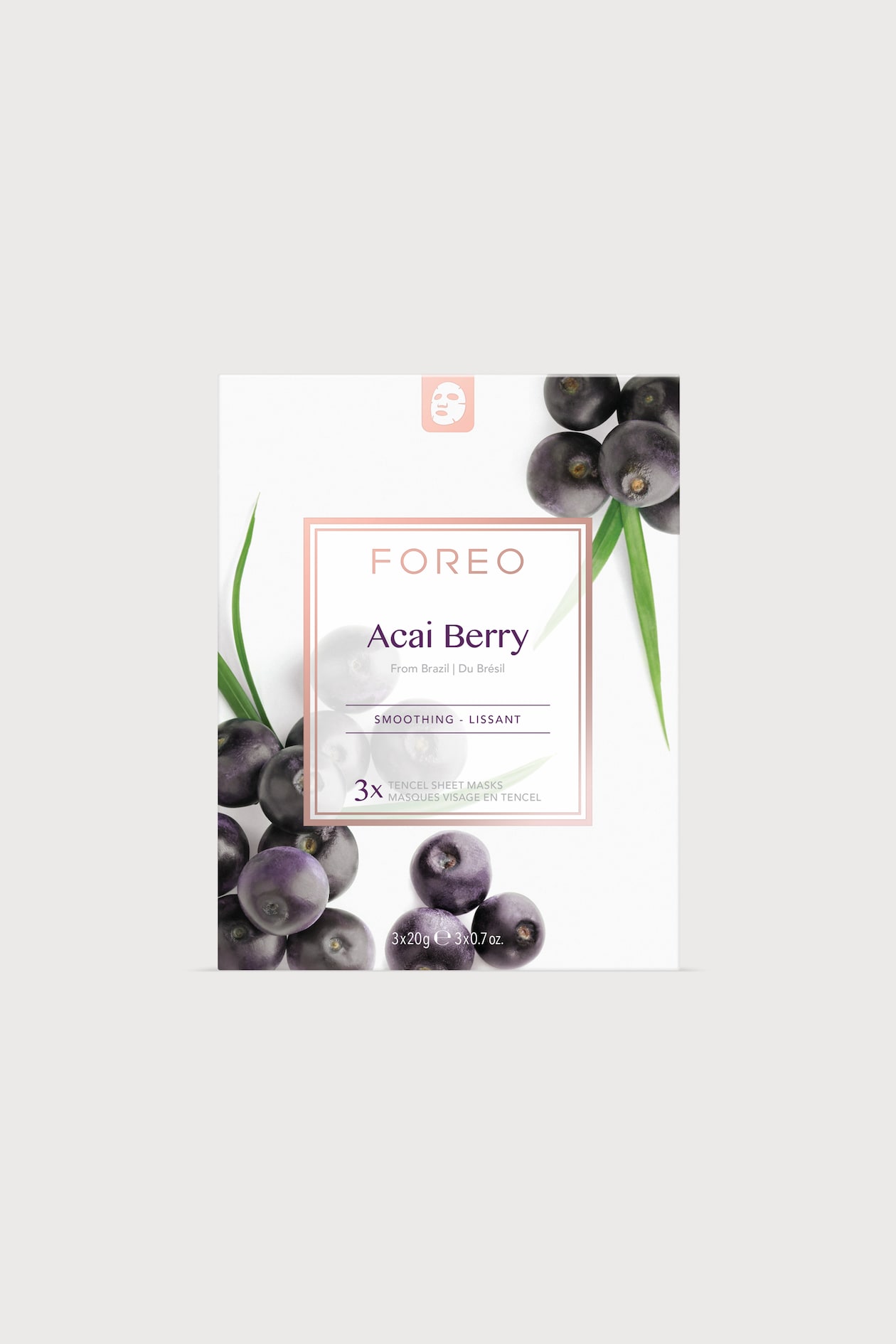 Acai Berry Sheet Mask For Fine Lines & Wrinkles - Acai Berry - FOREO ...