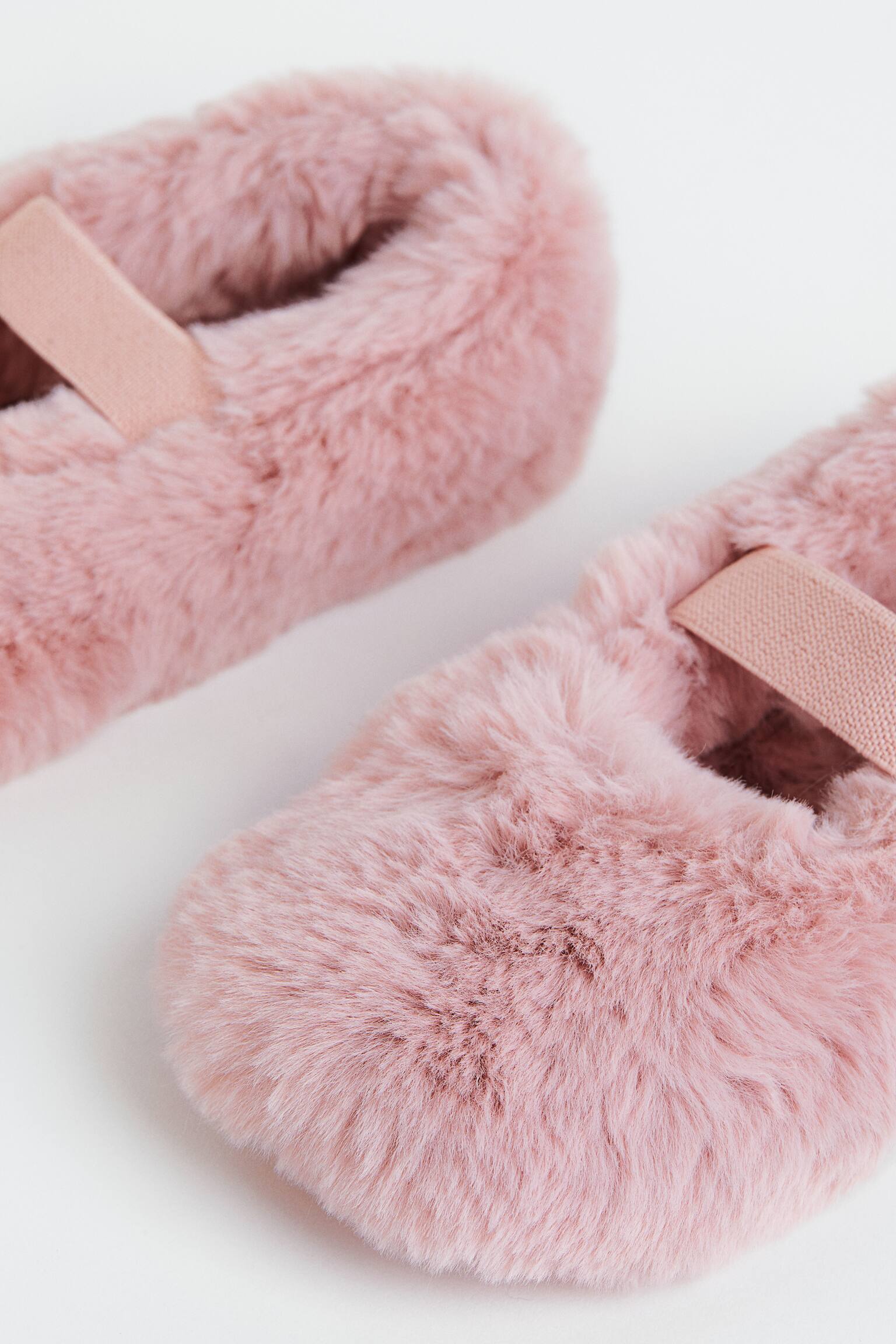 Fluffy Ballet-style Slippers - Light pink - Kids | H&M US