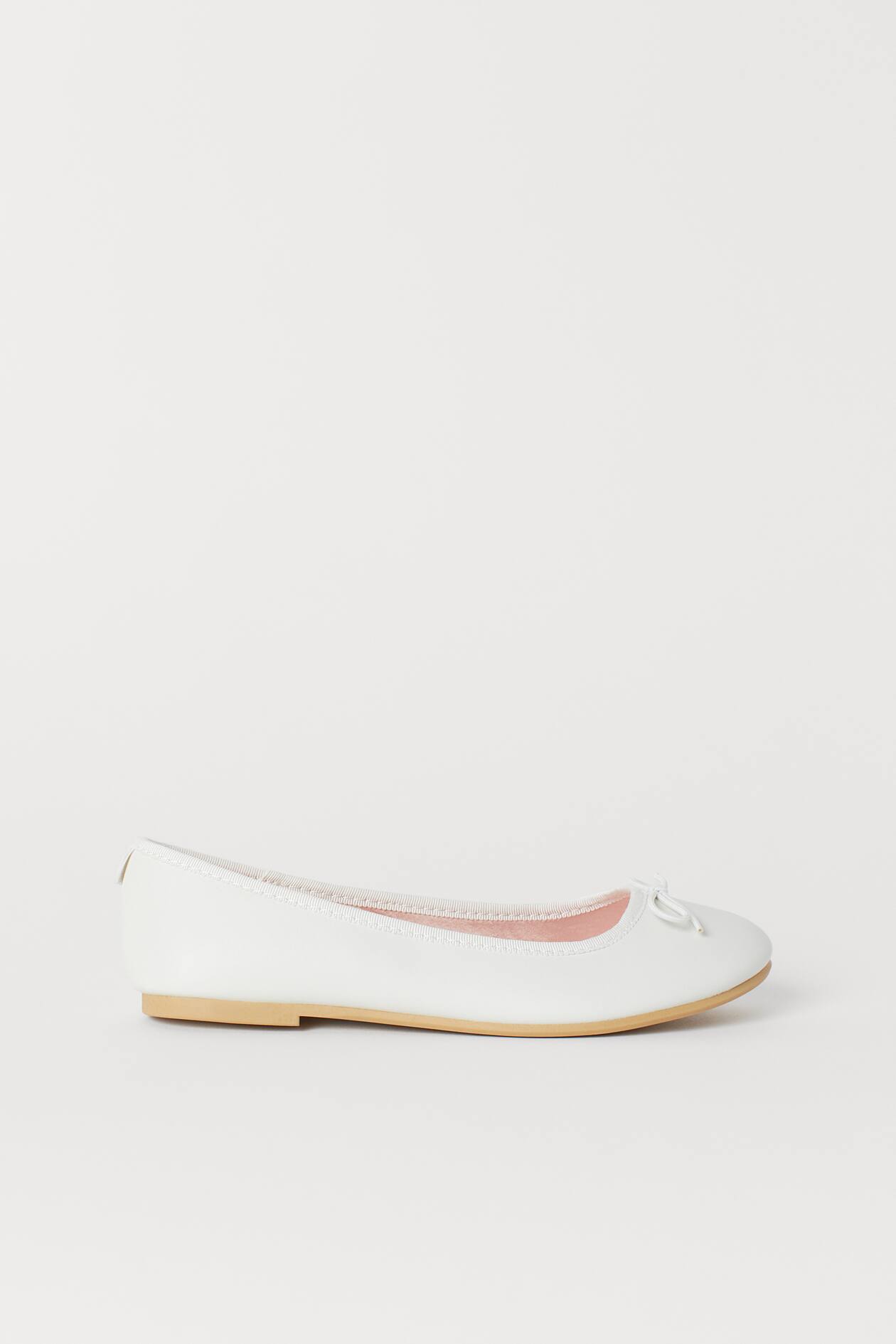 Ballerinaskor - Utan klack - Vit - BARN | H&M SE