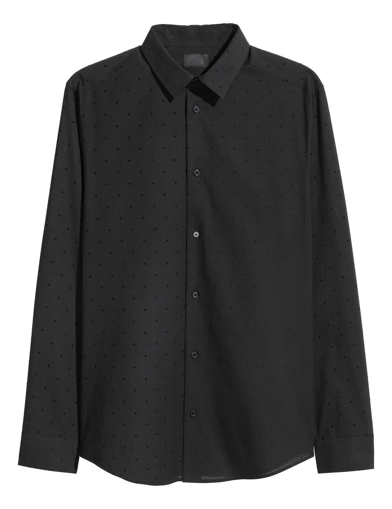 Dotted Shirt Slim fit - Black - Men | H&M US