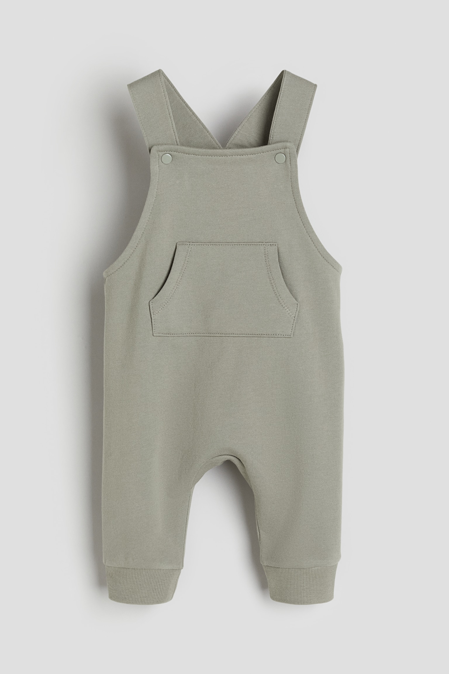 Khaki green Sweatpant Overalls for kids | H&M US