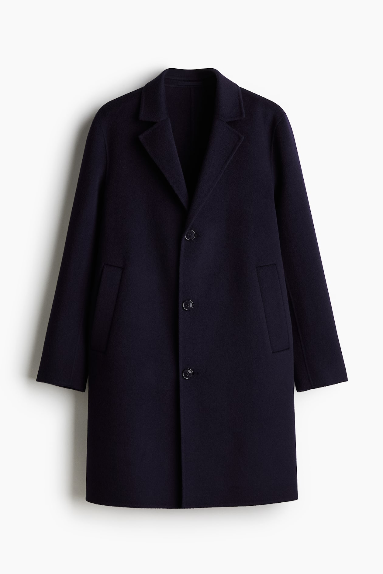 Men’s Navy blue Wool Coat | H&M CA