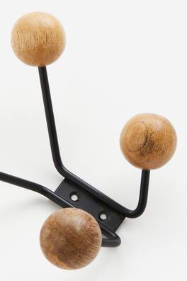 Hanging rack in metal and wood - Black - Home All | H&M GB