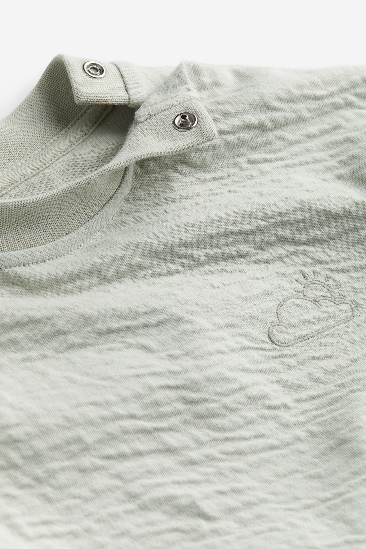 Light dusty green 2-piece Crinkled Set for kids | H&M CA