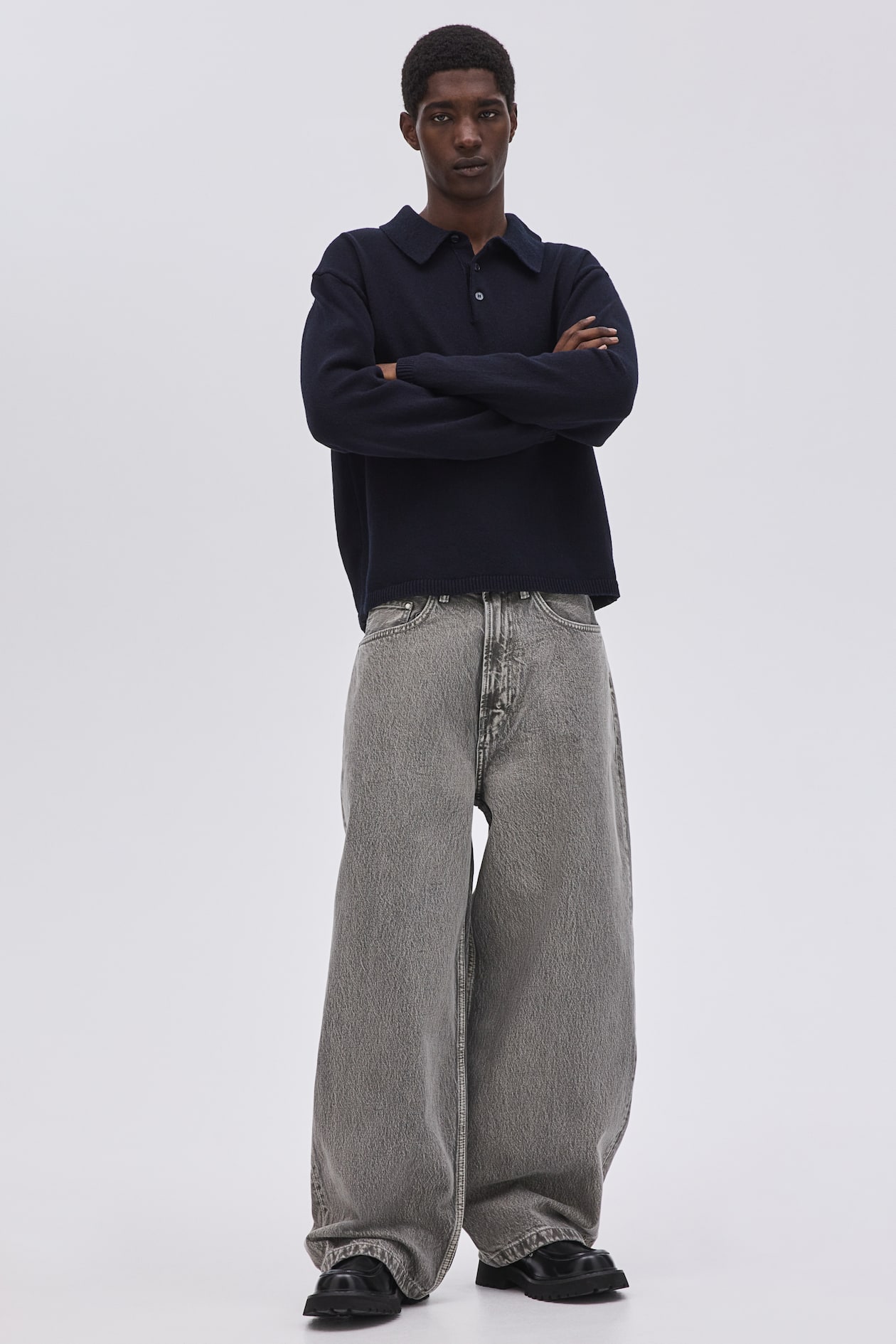 Super Baggy Jeans - Denimgrau - Men | H&M DE