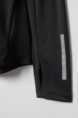Hooded running top - Long sleeve - Black - Ladies | H&M GB