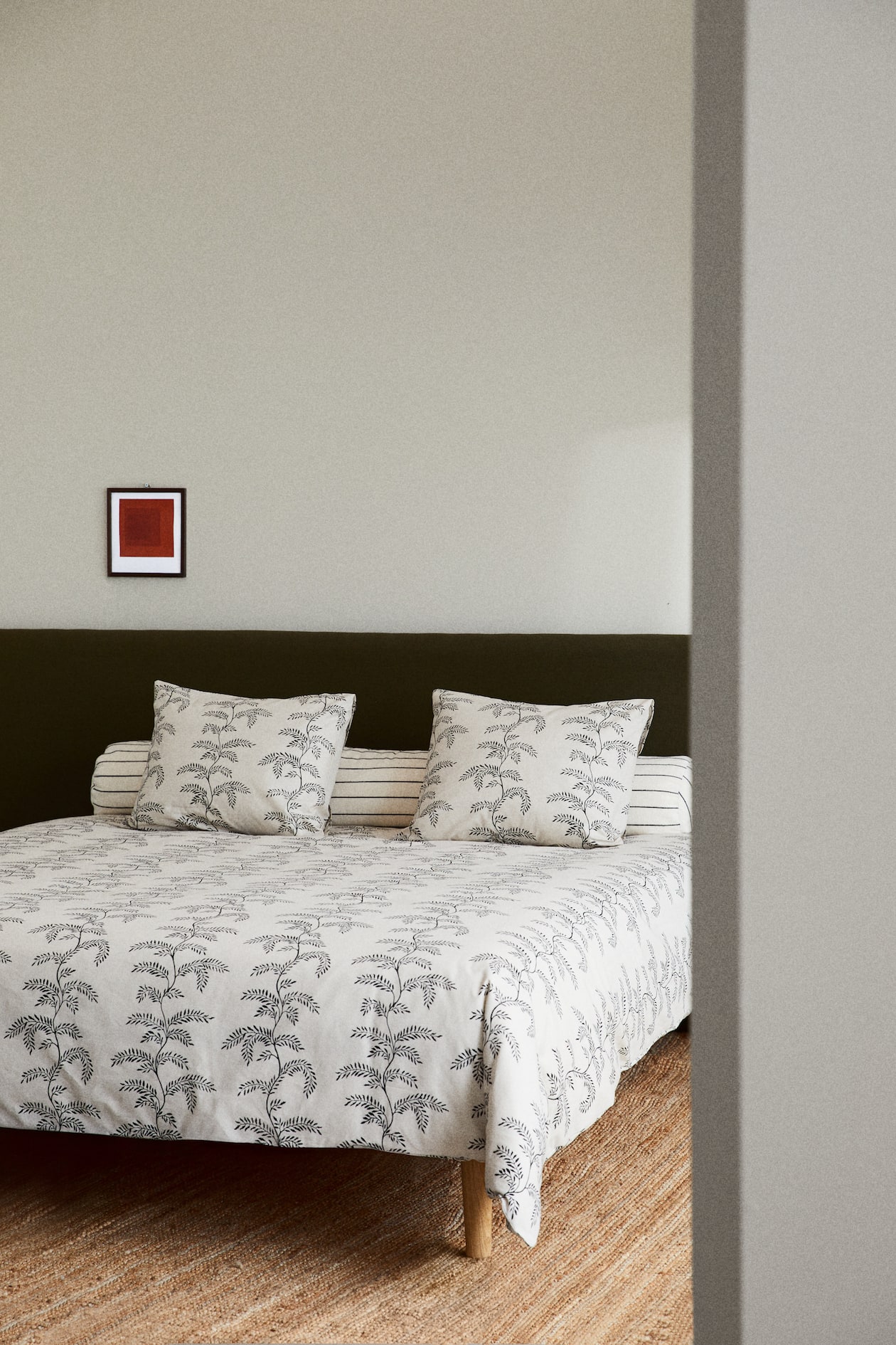 Set de husă pilotă pentru două persoane/pat mare - Bej-deschis/motive ...