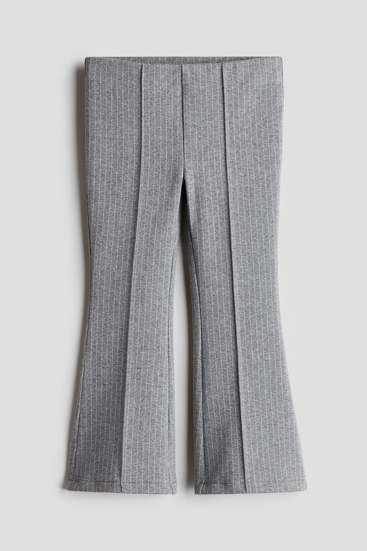 Flared Ponte di Roma leggings - Grey/Pinstriped - Kids | H&M GB
