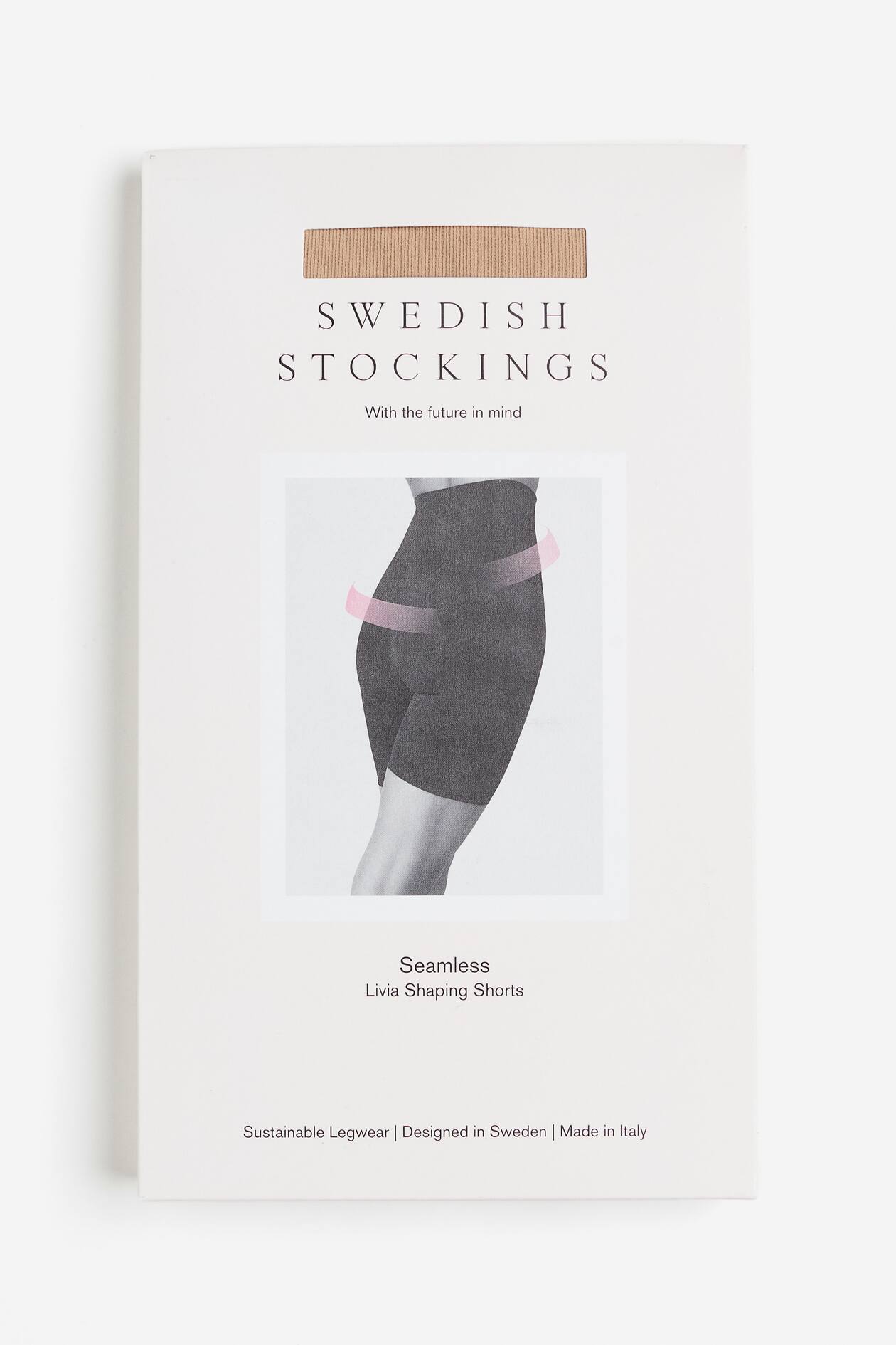 Livia Seamless Shaping Shorts - Dark Beige - Swedish Stockings - DAM ...