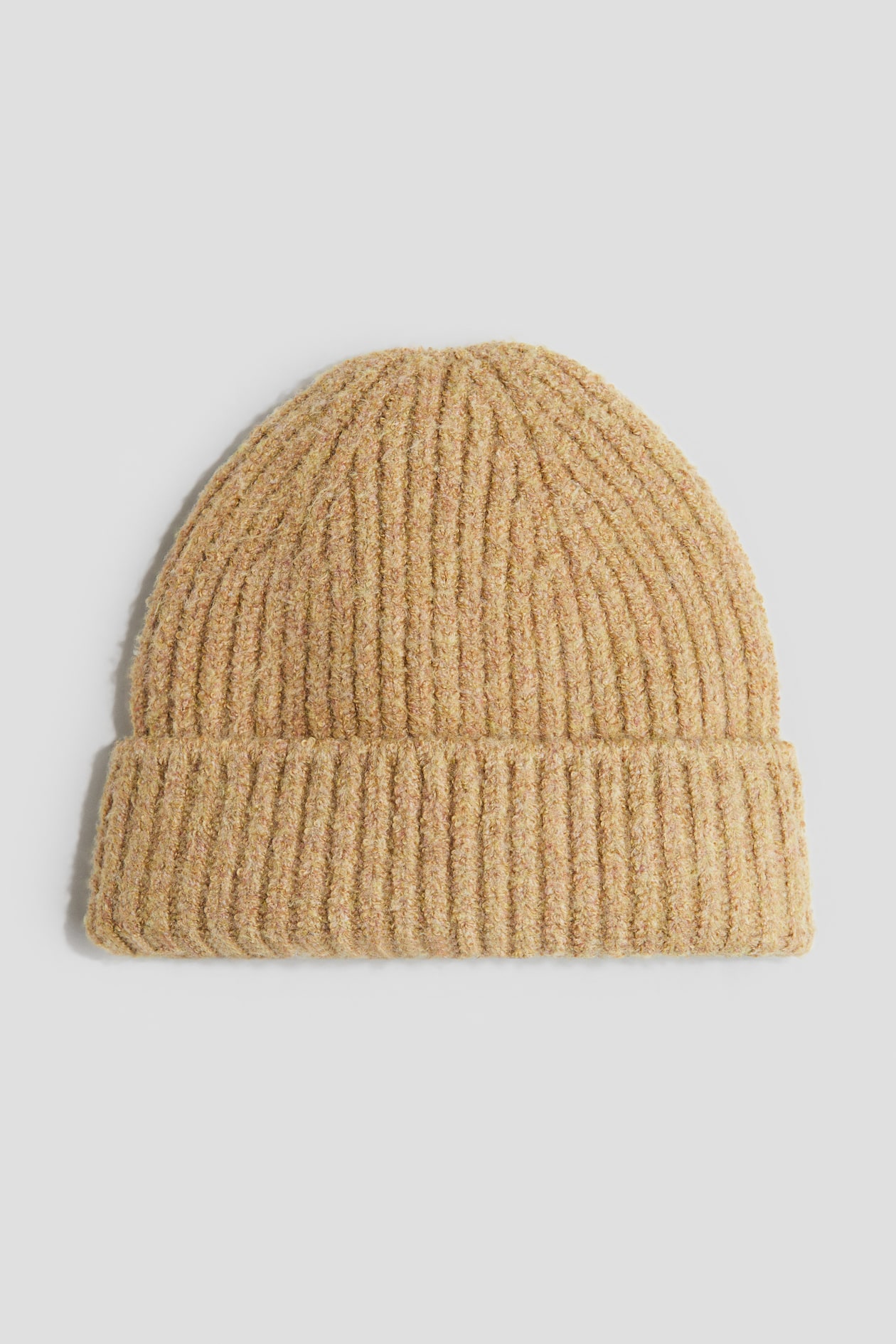Khaki Ribbed Beanie for kids | H&M CA
