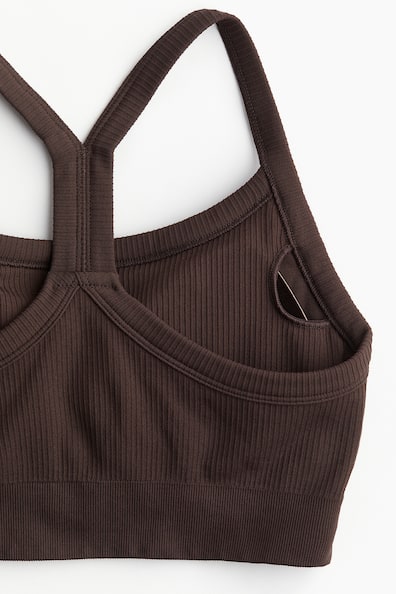 Seamless Sport-BH mit DryMove™ Medium Support - Dunkelbraun - Ladies ...