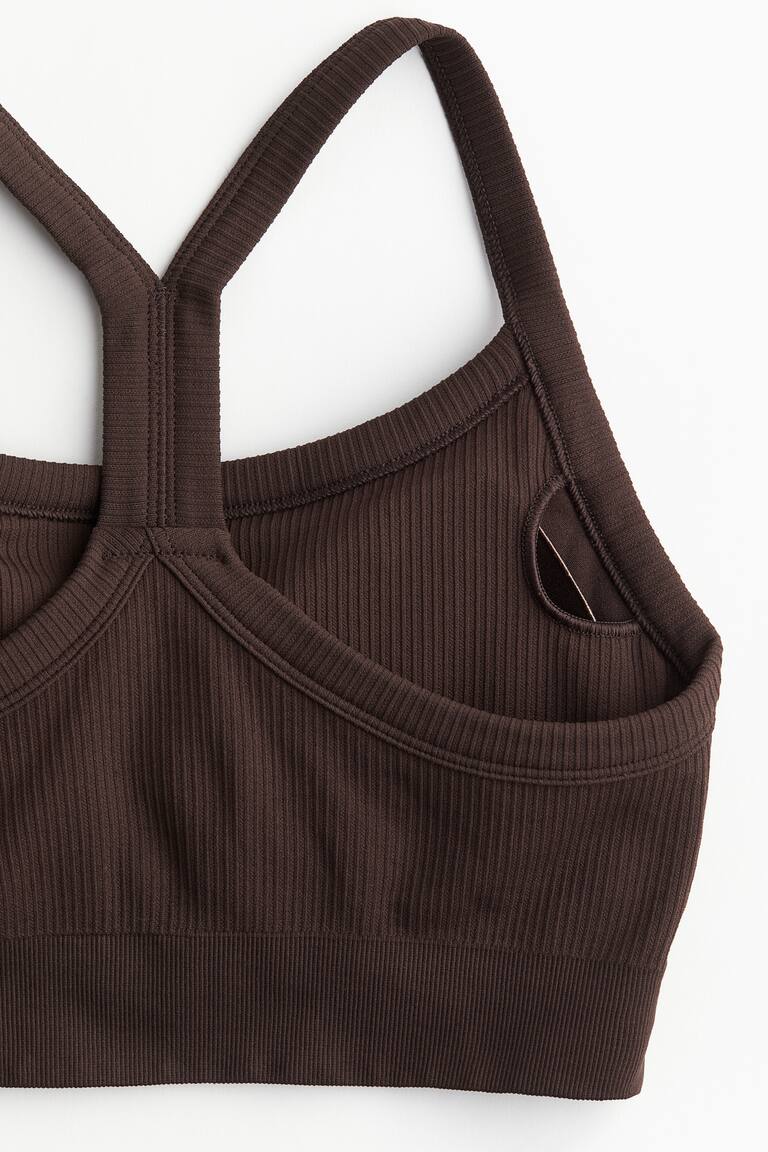 Seamless Sport-BH mit DryMove™ Medium Support - Dunkelbraun - Ladies ...