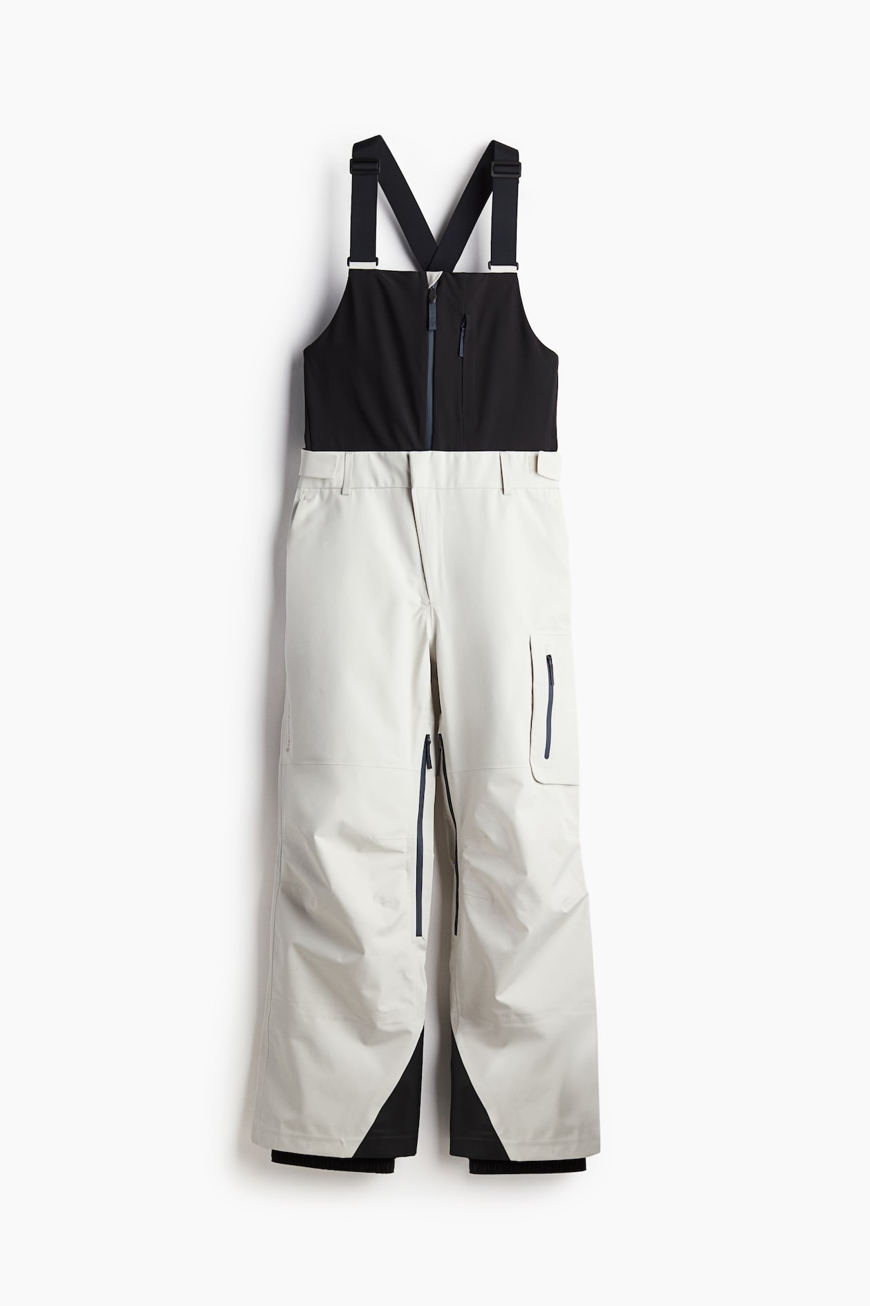 Men’s White 3-layer Regular Fit Ski Bib Pants in StormMove™ | H&M CA