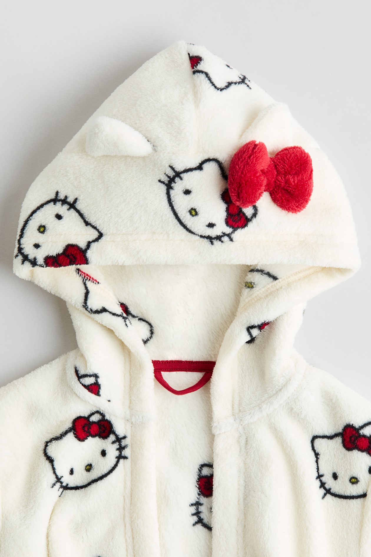Morgonrock i fleece - Crèmevit/Hello Kitty - BARN | H&M SE