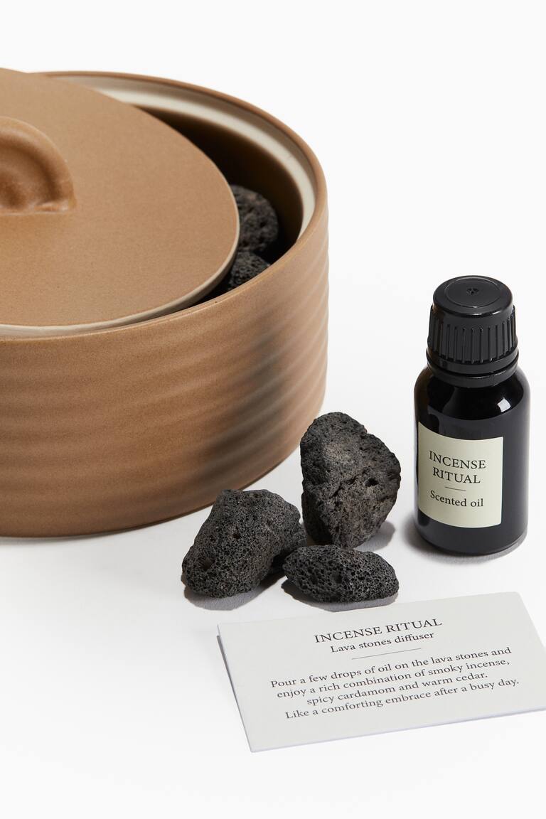 Lava-stone diffuser - Beige/Incense Ritual - Home All | H&M GB