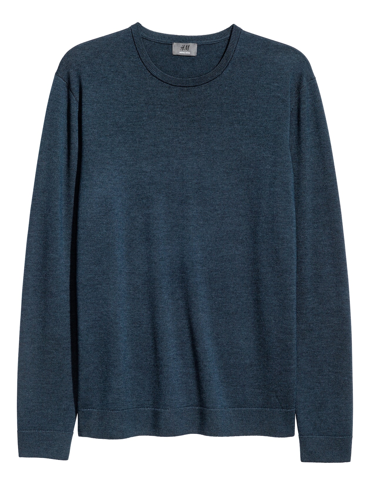 Merino wool jumper - Dark petrol - Men | H&M GB