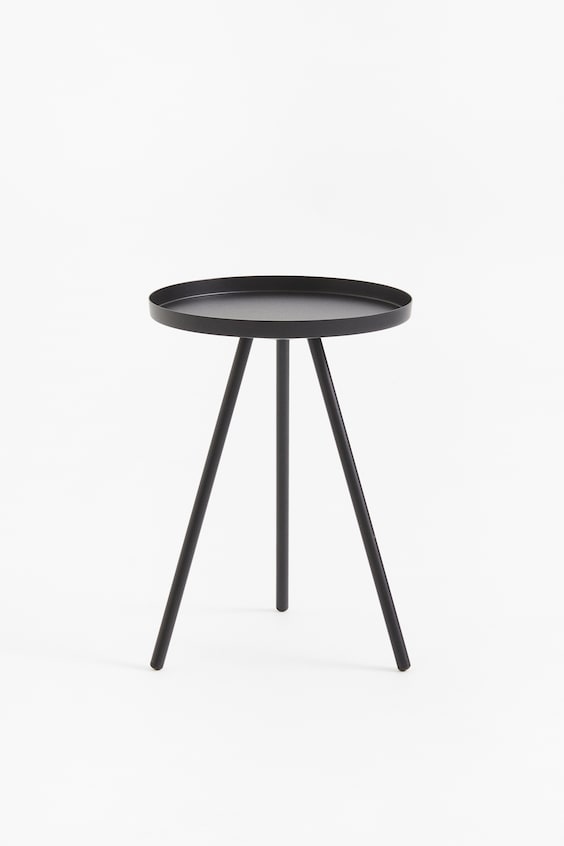 Black Small Metal Side Table at H&M Home | H&M US