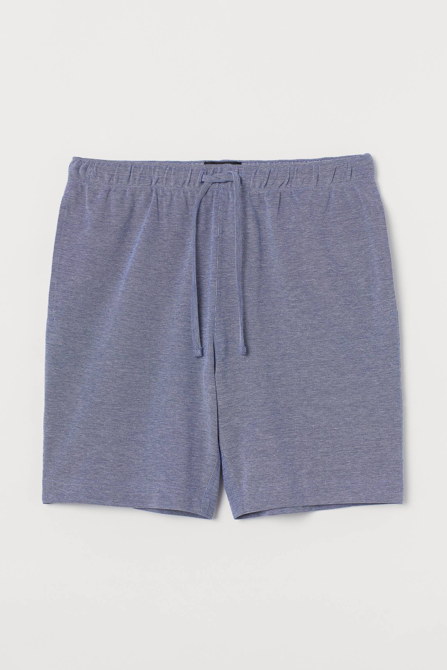 Piqué shorts Regular Fit - Dark blue - Men | H&M HK