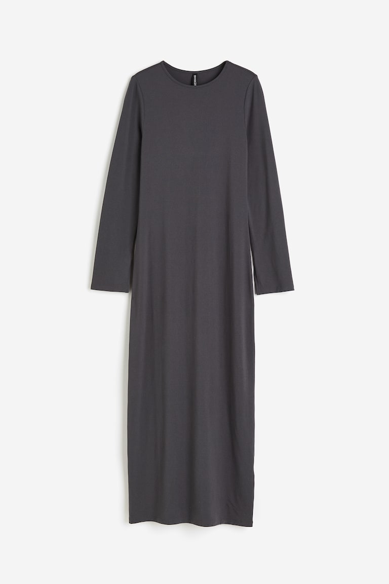 Jersey bodycon maxi dress - Dark grey - Ladies | H&M GB
