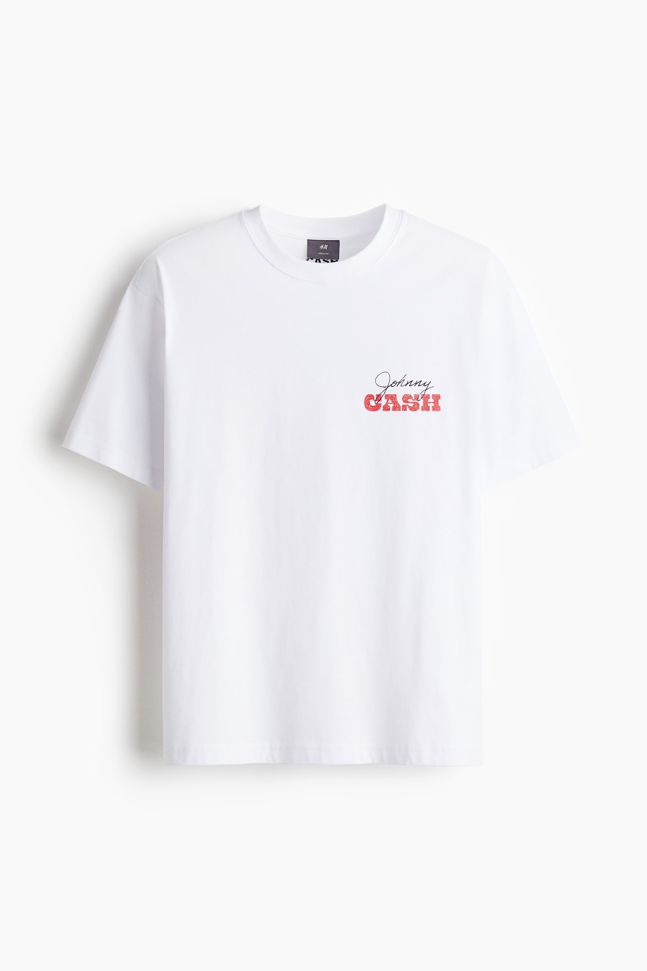 Loose Fit T-shirt - White/Johnny Cash - Men | H&M US