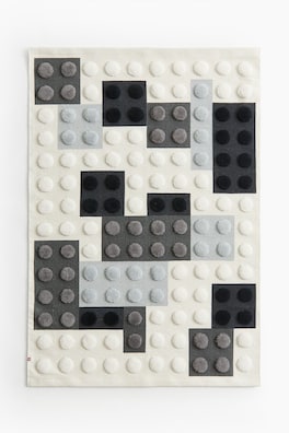 White/LEGO Canvas Rug at H&M Home | H&M US