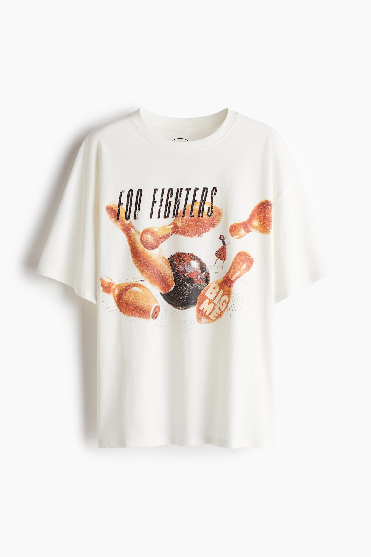 Women's Cream/Foo Fighters Oversized printed T-shirt | H&M GB