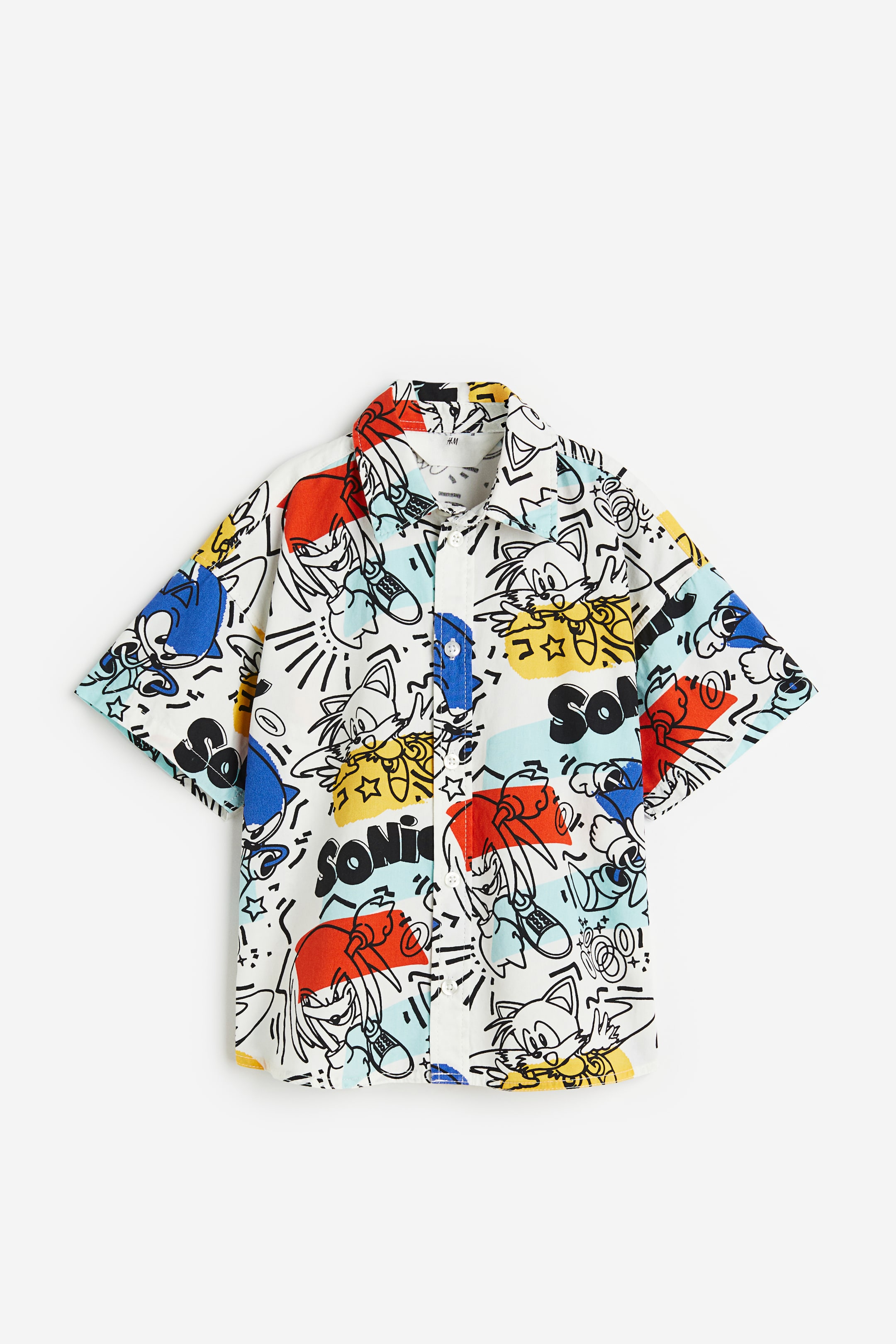 Camisa estampada - Blanco/Sonic el erizo - NIÑOS | H&M ES